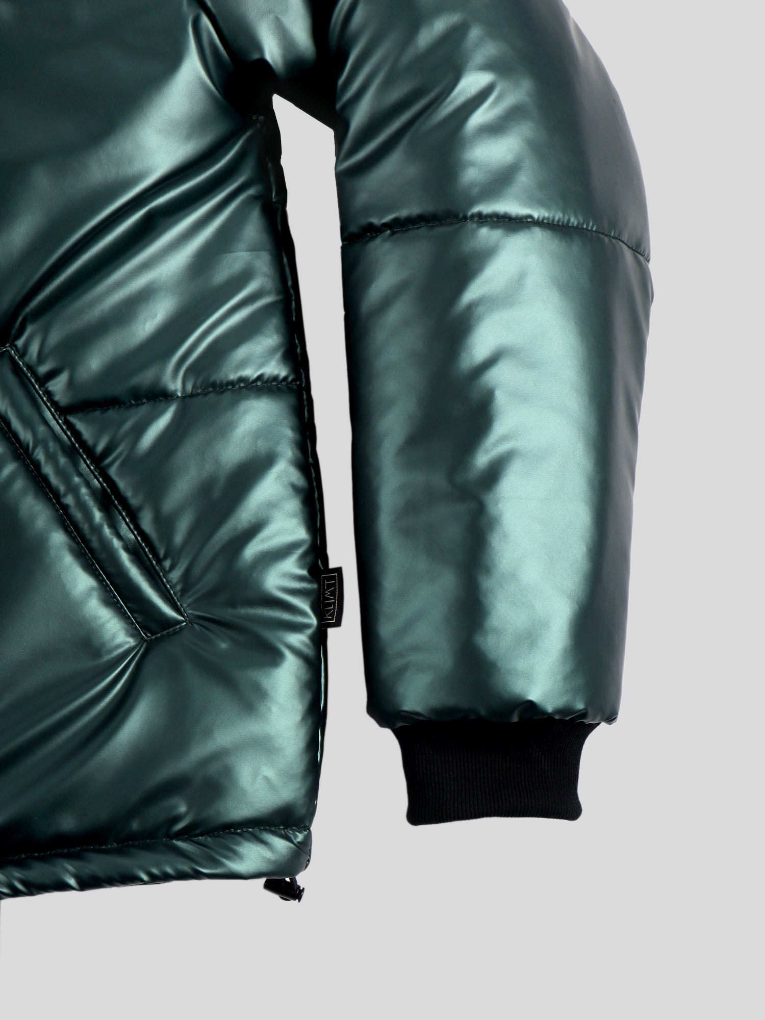 Metallic Puffer Jacket