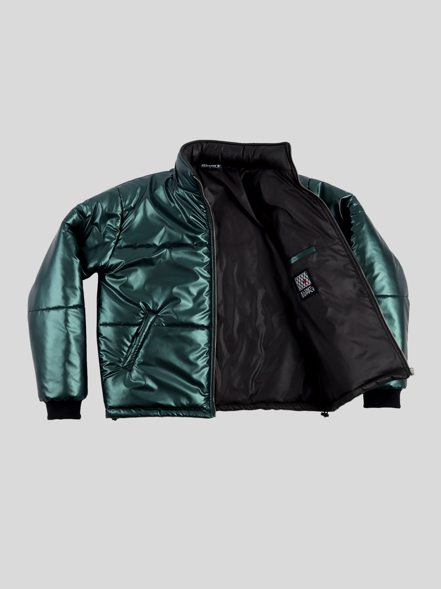 Metallic Puffer Jacket